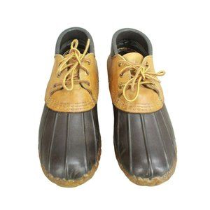 L.L. Bean | Shoes | Vintage Ll Bean Brown Leather Lace Up Moccasin Low ...